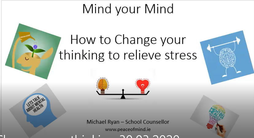 How to change your thinking to relieve stress- Michael Ryan - HFCS.ie