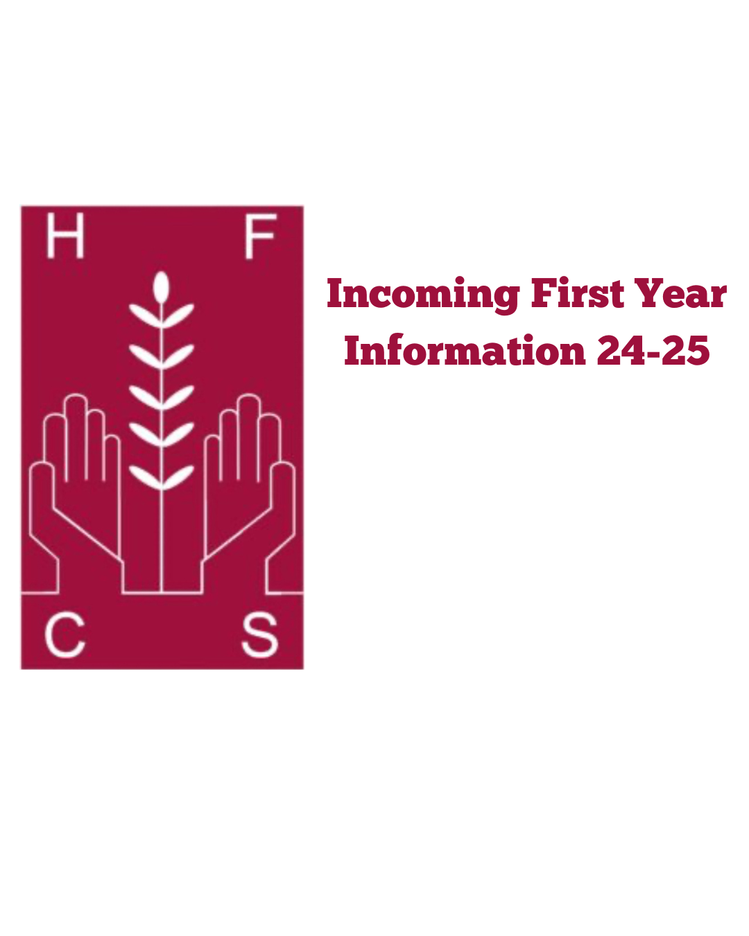 Incoming First Year Information - HFCS.ie